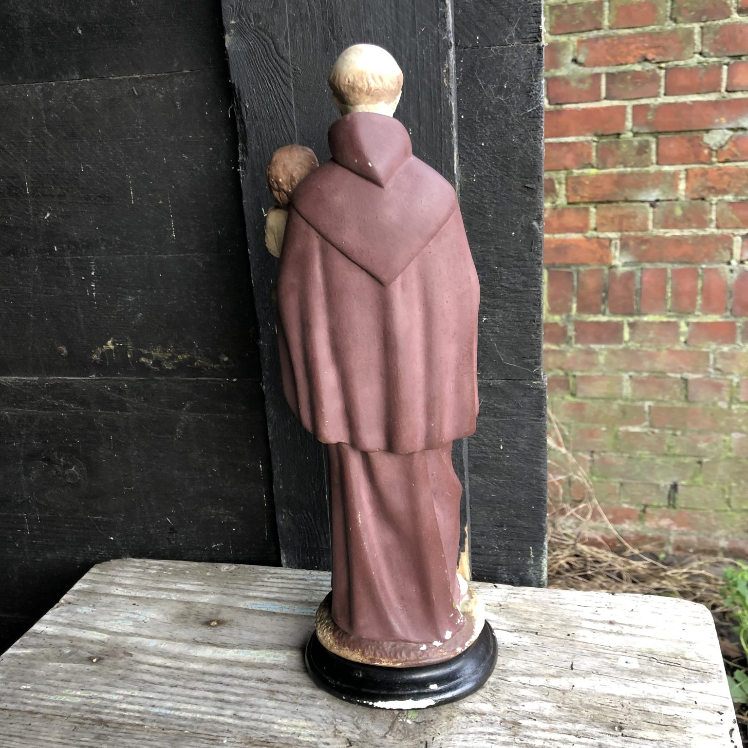Beeld Antonius met het kind – Hjoed & Juster Brocante